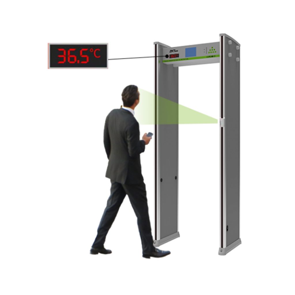 ZK-D3180S Walkthrough Metal Detector with Temperature Detection ...